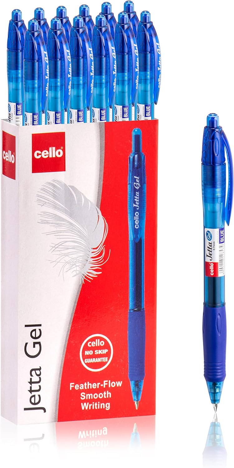 Buy Cello Jetta Gel Pens 0.7mm, Pack of 12